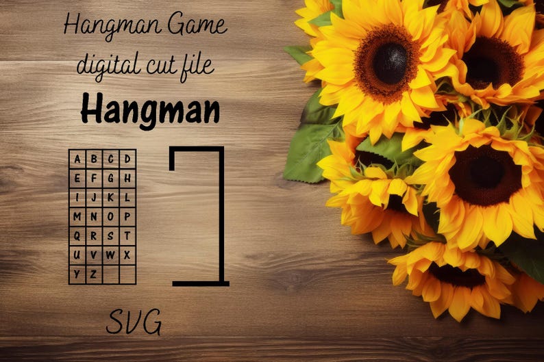 Hangman Game Cut File - Etsy