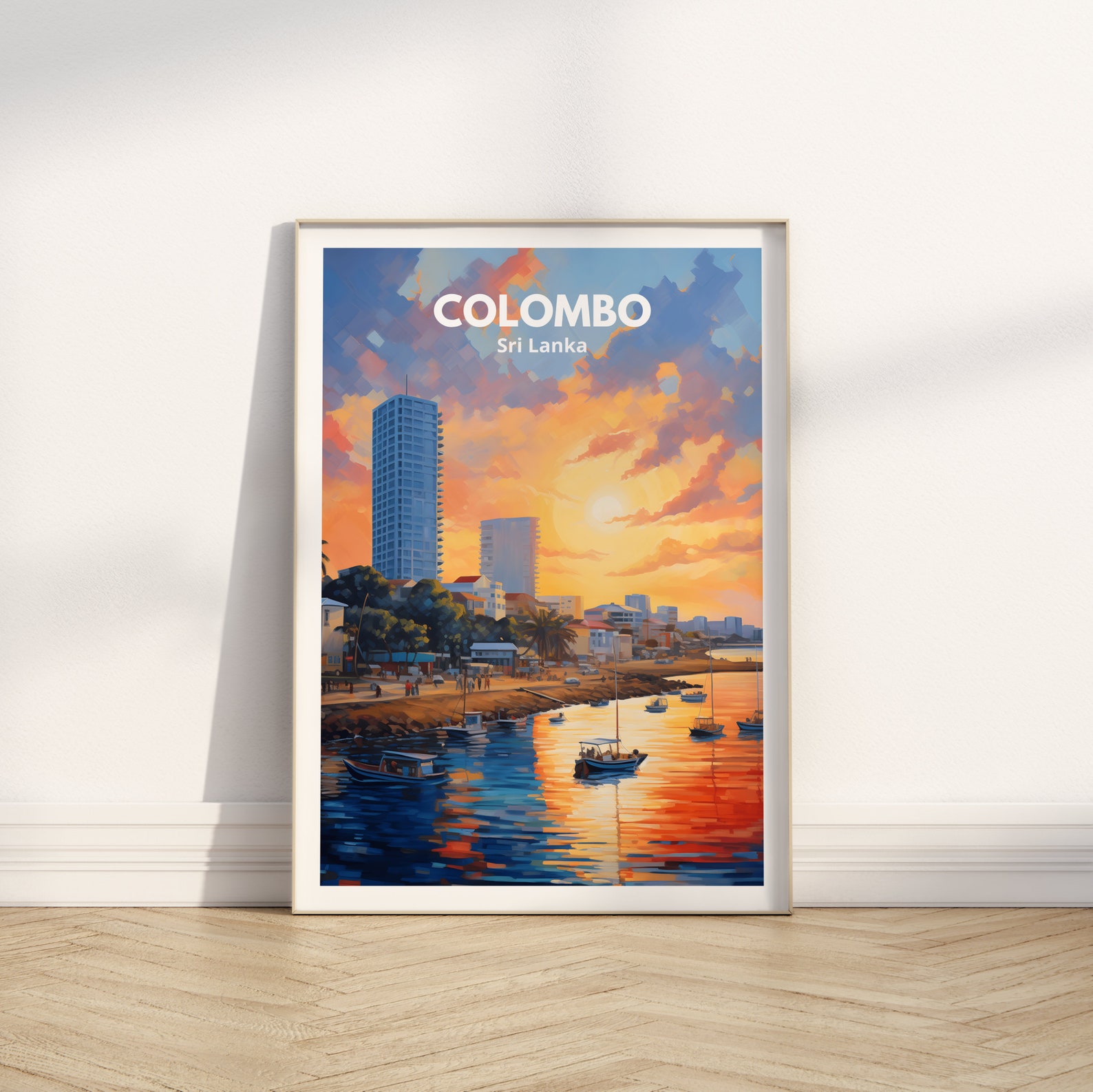 Colombo City Travel Print, Colombo Sri Lanka Travel Poster Print ...