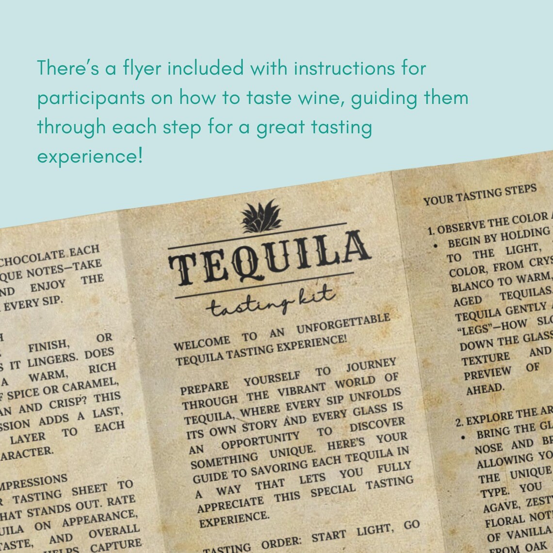 Tequila Tasting Bundle | Tequila Tasting Sheet & Tasting Instructions ...