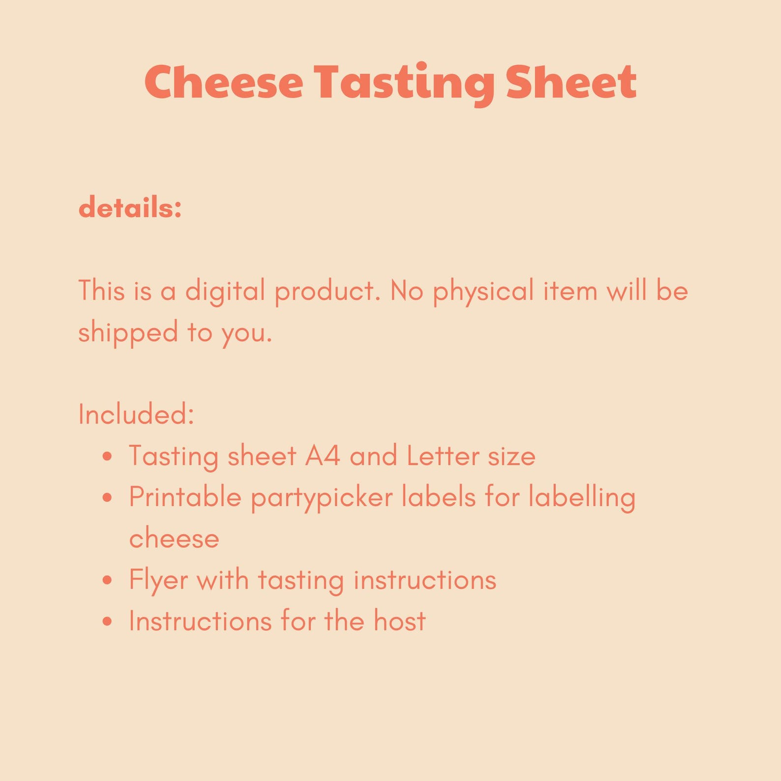 Cheese Tasting Paper Printable – Complete Cheese Tasting Scorecard ...