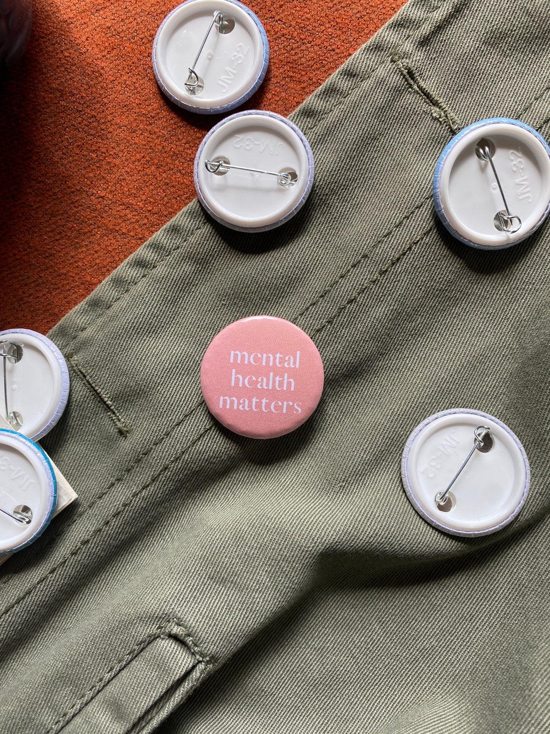 Mental Health Matters Pink Pin Badge Mental Health Awareness - Etsy