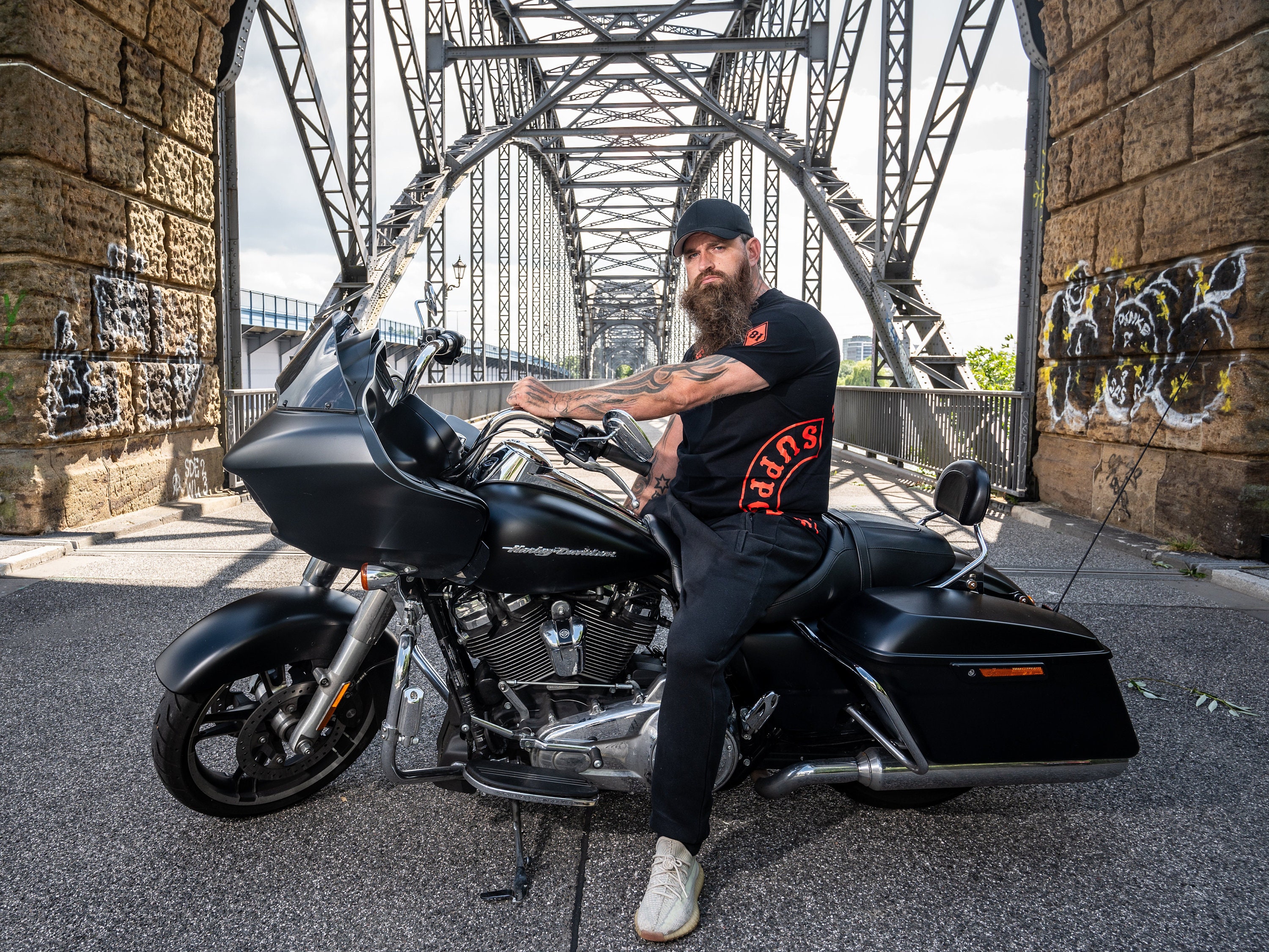 Hells Angels Support T-shirt Big Red Machine Siderocker SYL 81 NORTH END - Etsy