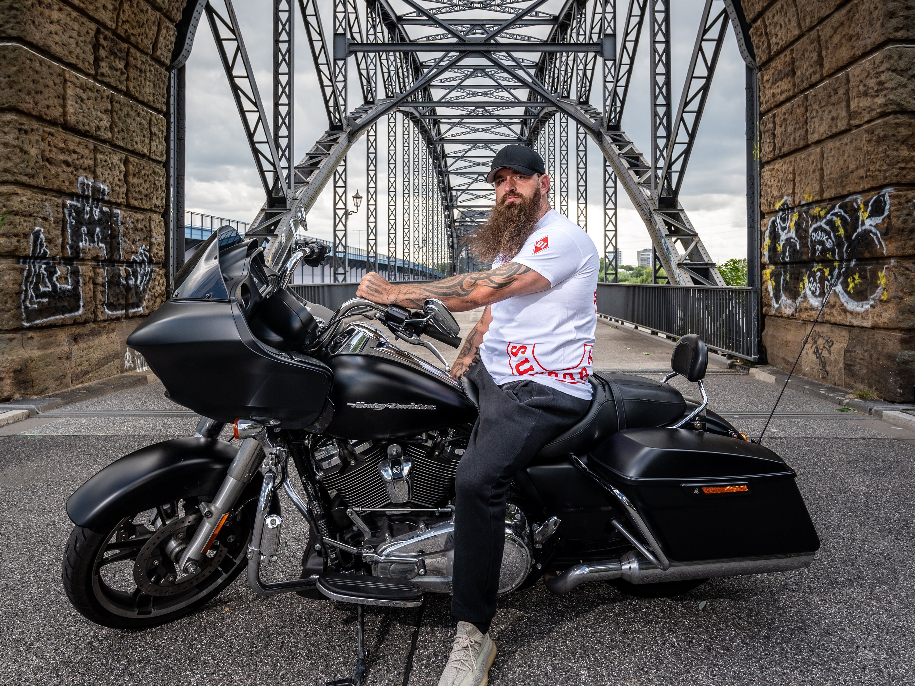 Hells Angels Support T-shirt Big Red Machine Siderocker SYL 81 NORTH ...