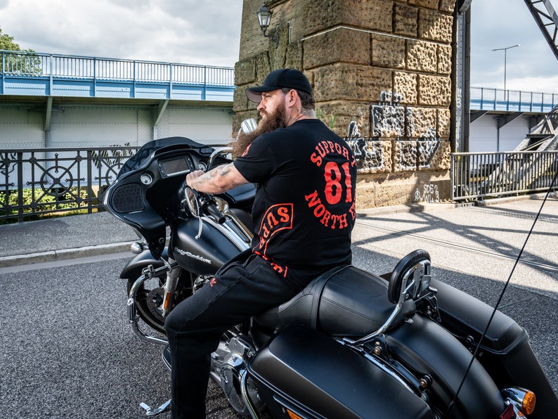 Hells Angels Support T-shirt Big Red Machine Siderocker SYL 81 NORTH ...