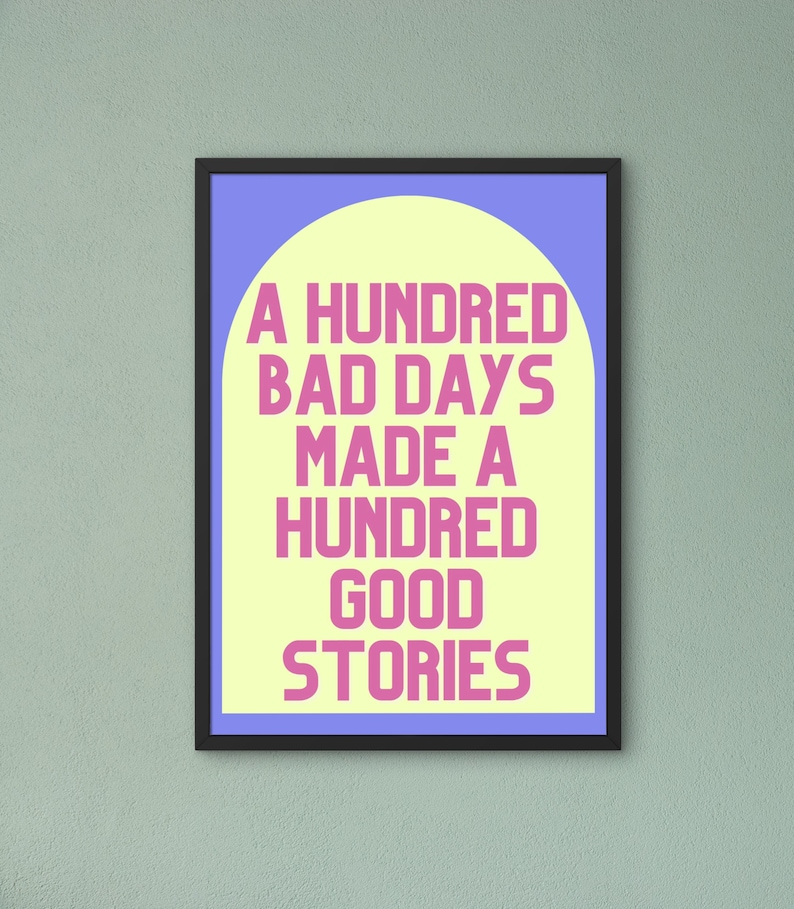 AJR Inspired |100 Bad Days Lyrics Prints | Music | A4 A3 | Unframed ...
