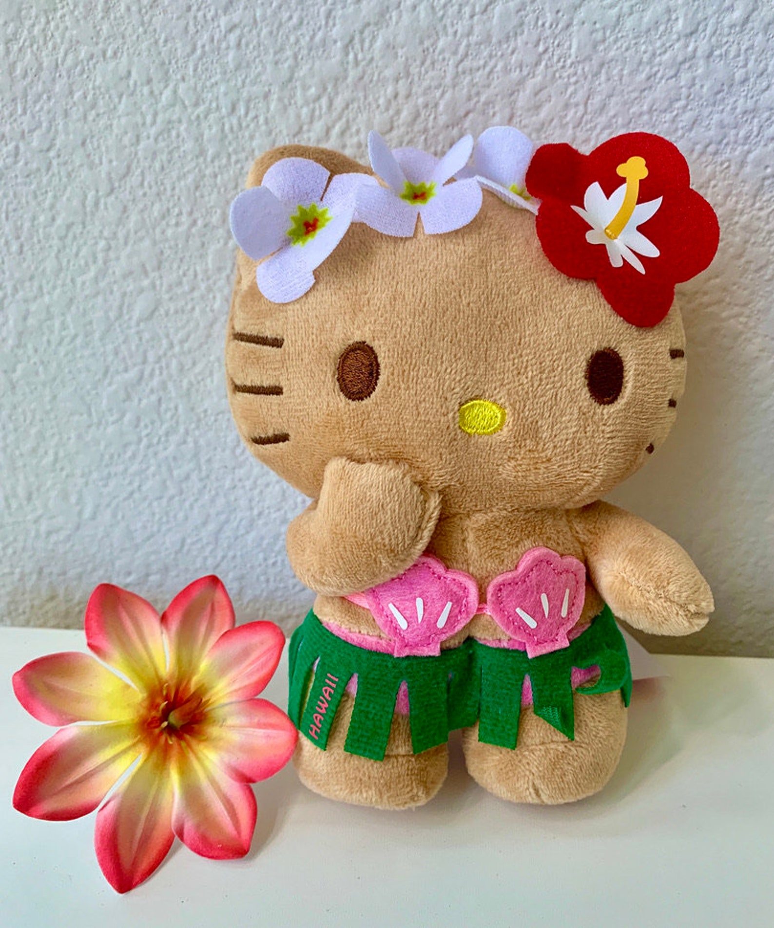 New - HAWAII Limited Edition Hello Kitty Plush 6" - HULA KISS - Etsy