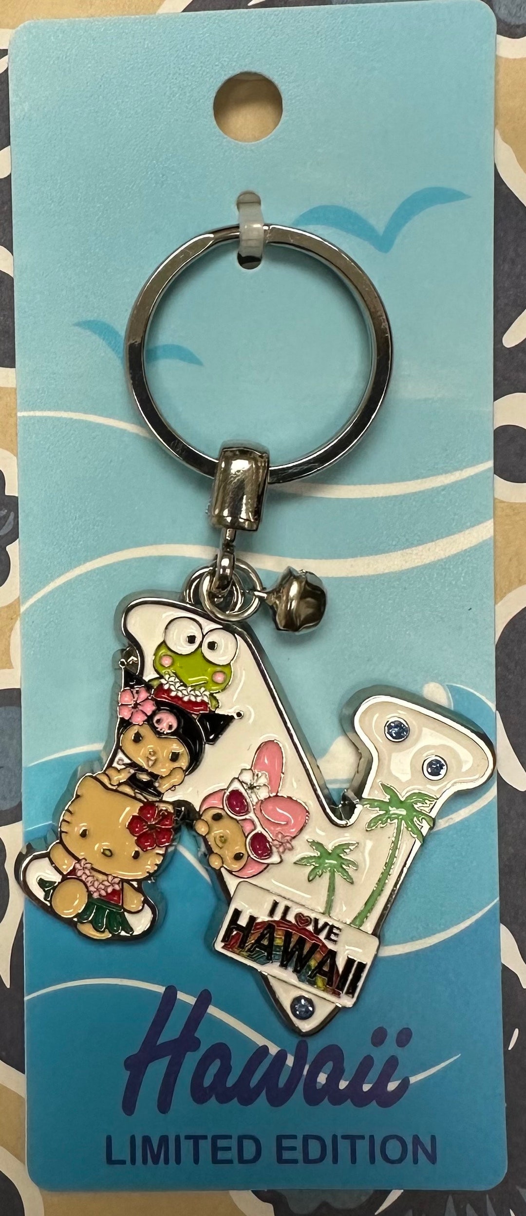 New Hawaii Special Edition Hello Kitty Initial N Keychain - Etsy