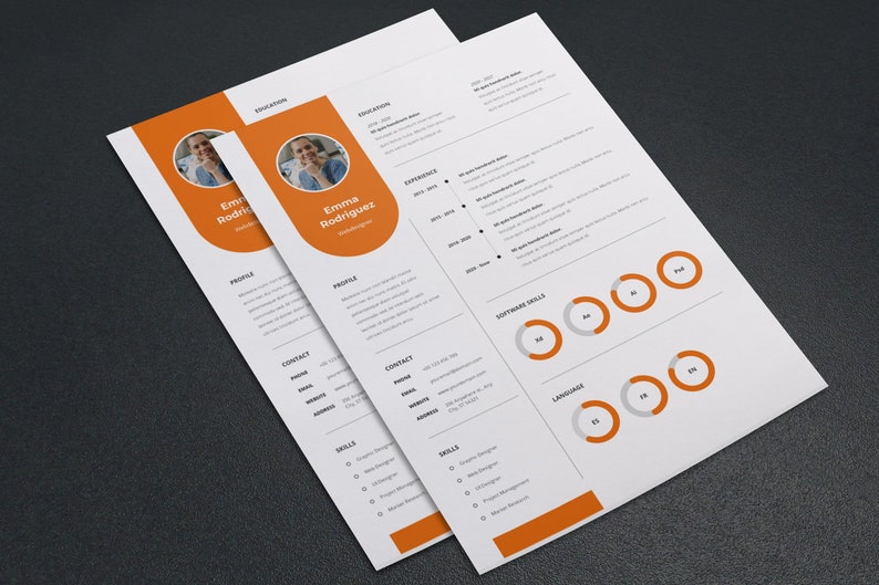 Creative Resume Template for Word + Cover Letter | Modern Resume ...