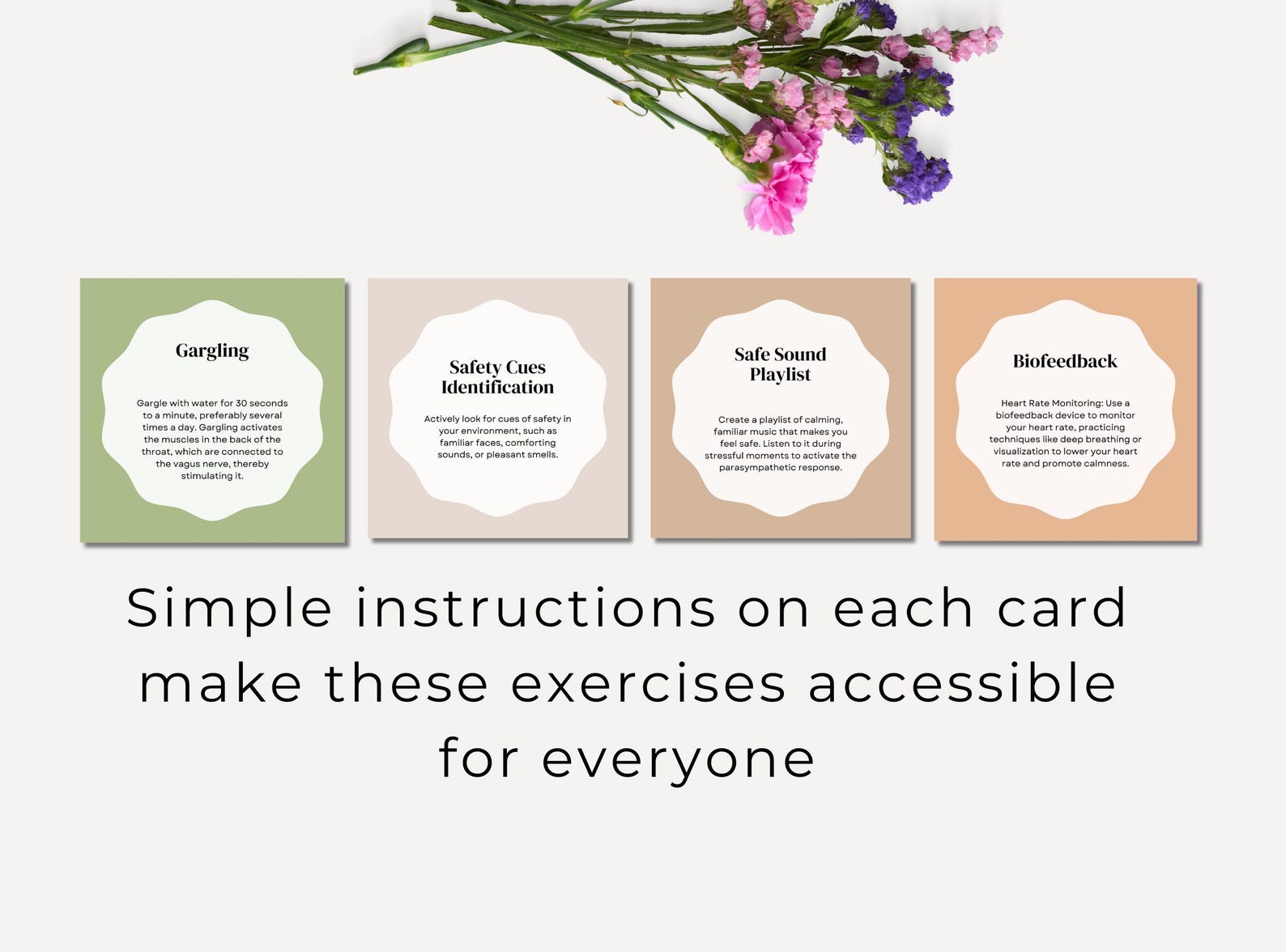 Nervous System Regulation Cards, Printable Polyvagal Theory Activities ...