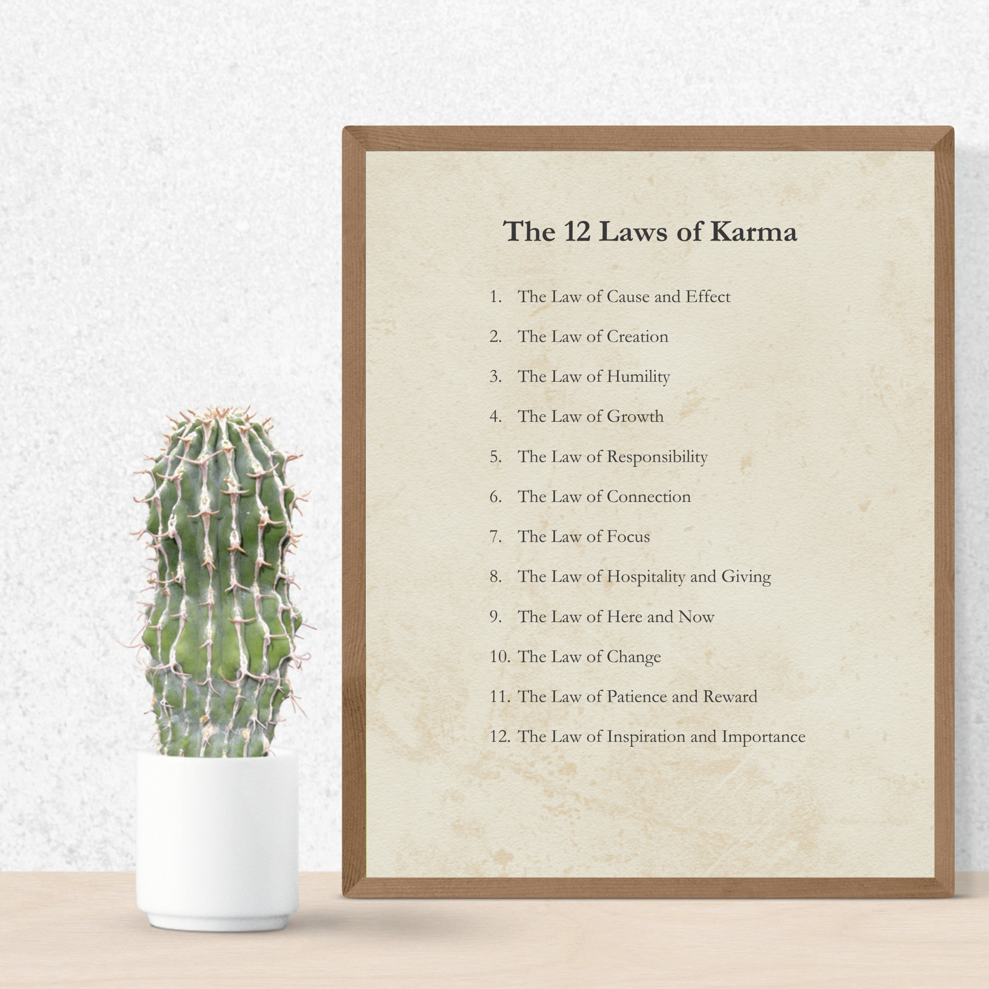 12 Laws of Karma Poster Digital Download Karma Print Law of - Etsy