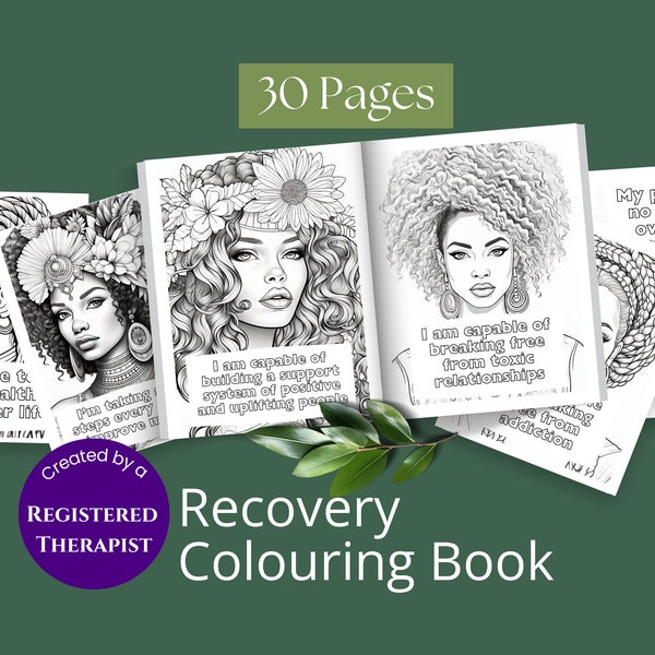 Recovery Coloring Pages - Etsy