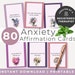 Anxiety Relief Coping Cards, Pink Floral Flashcards for Anxiety, Coping ...