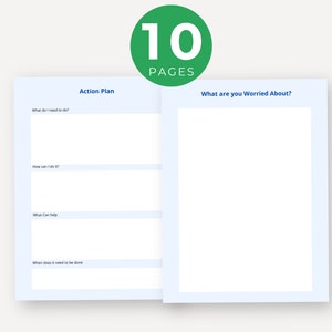 Worry Worksheet, Cbt Worksheets for Anxiety, Automatic Negative ...