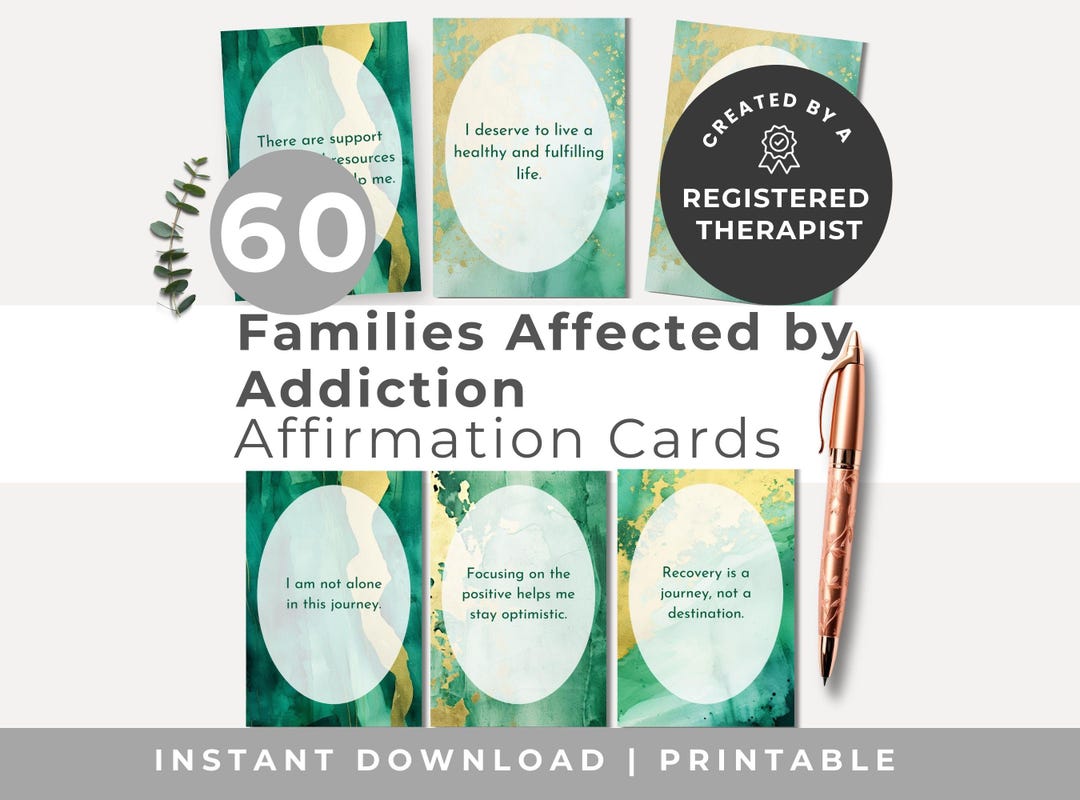 Affirmation Cards for Supporting Someone With Addiction, Alcoholic ...