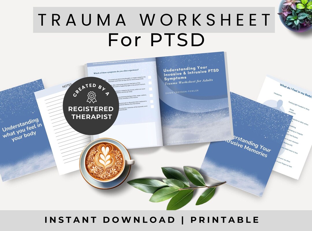 Trauma Recovery Workbook, PTSD Workbook for Trauma Survivors, Managing ...