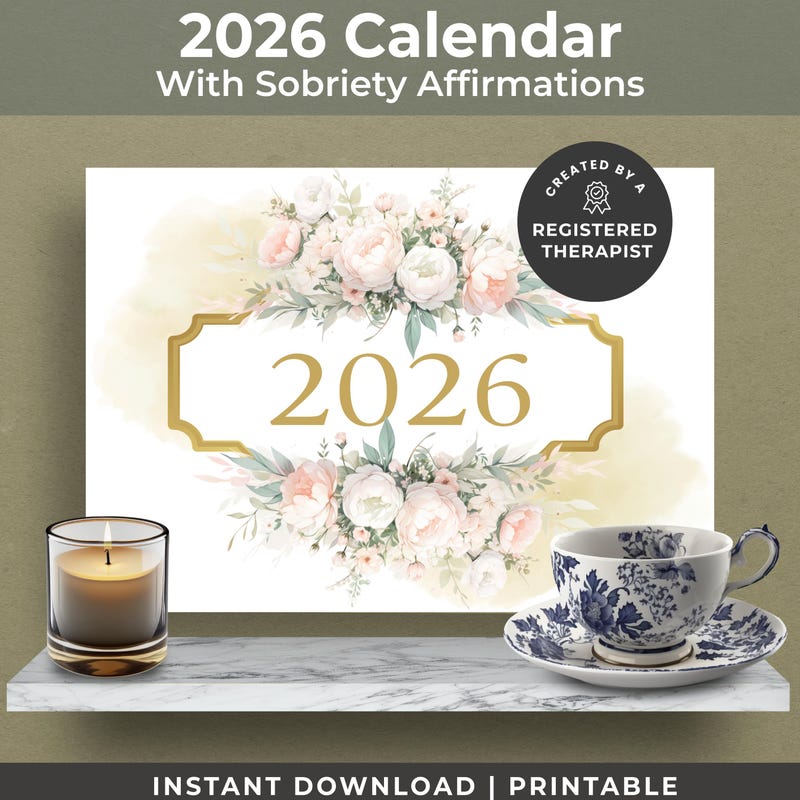 Recovery Calendar 2026 - Etsy
