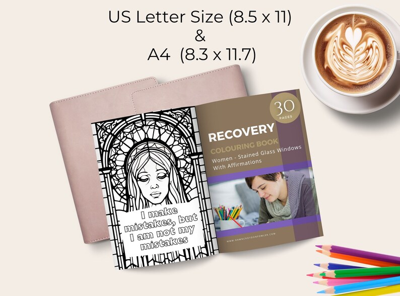 Addiction Recovery Coloring Pages, Mindfulness Colouring Book, Stain ...