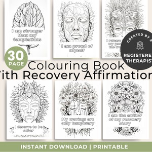 Recovery Coloring Books, Mindfulness Colouring Book, Mental Health Care ...