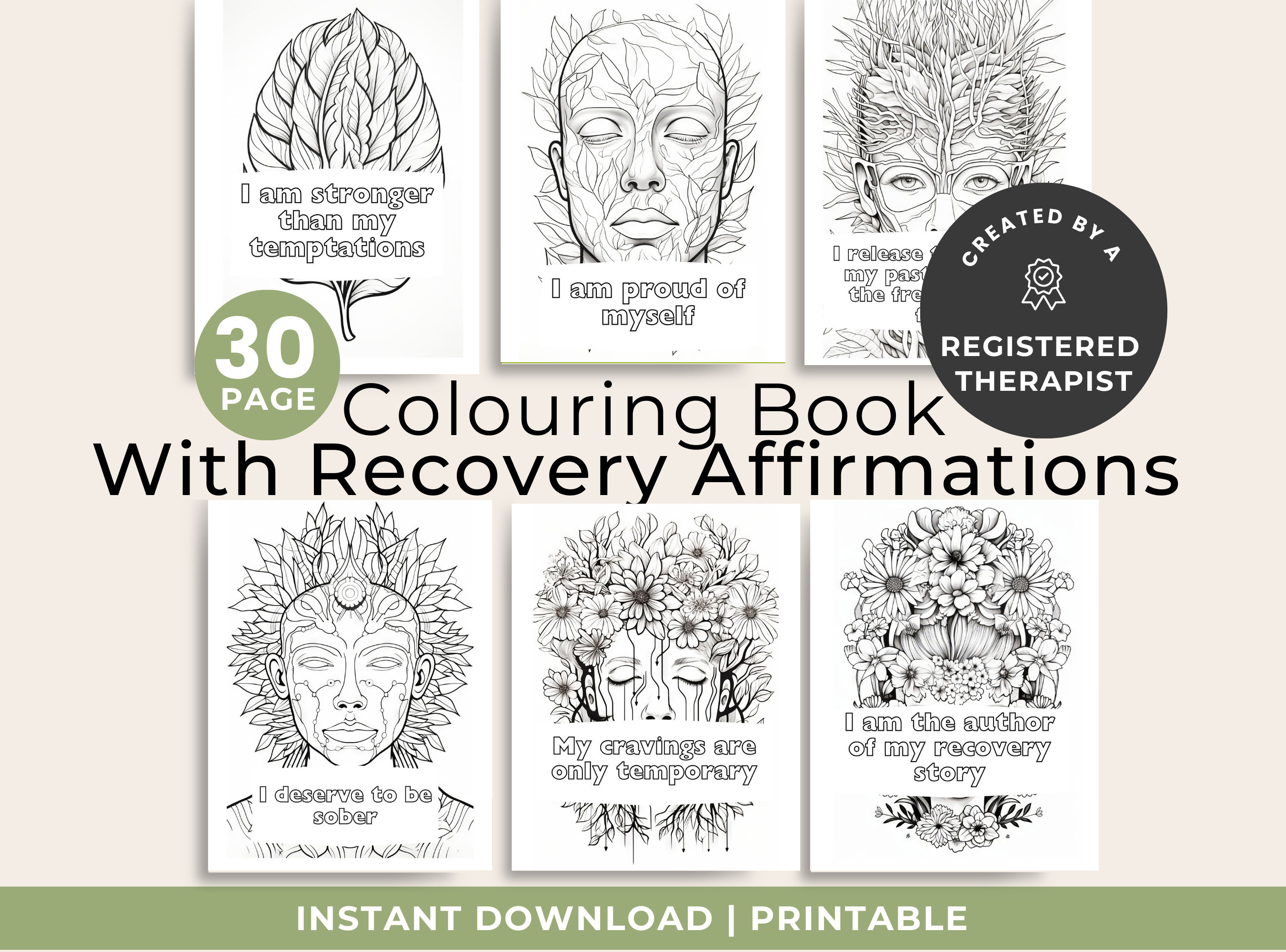 Recovery Coloring Books, Mindfulness Colouring Book, Mental Health Care ...