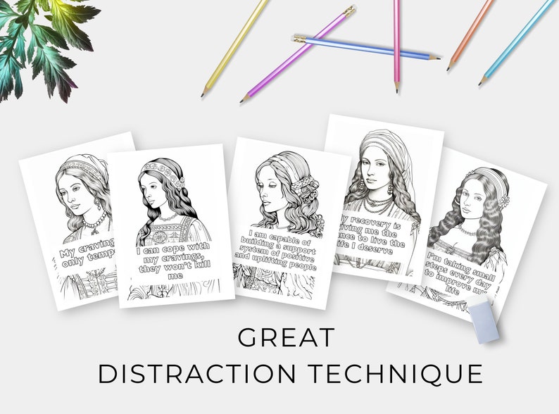 Recovery Coloring Pages, Sobriety Distraction Techniques, Mental Health ...