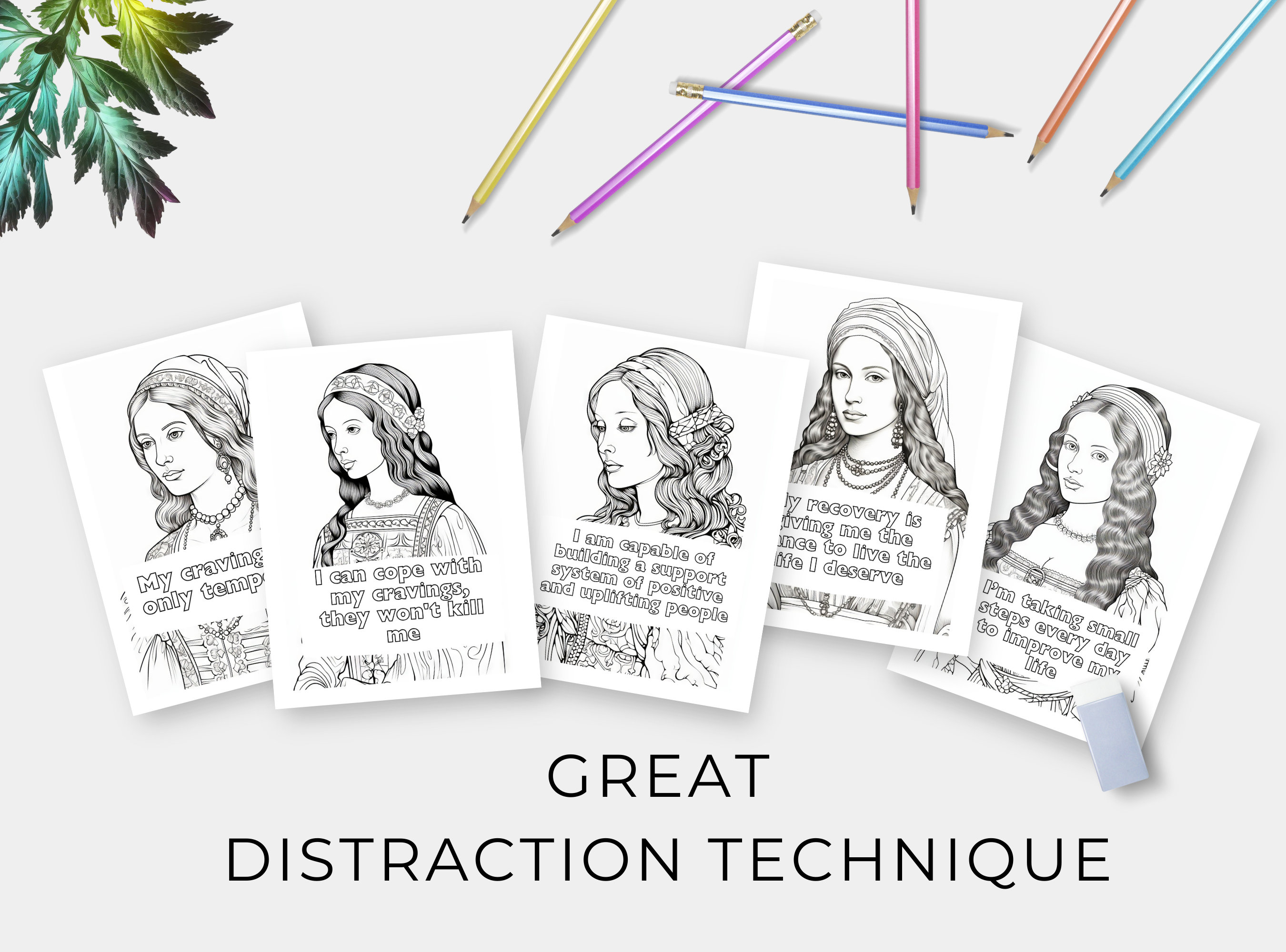 Recovery Coloring Pages, Sobriety Distraction Techniques, Mental Health ...