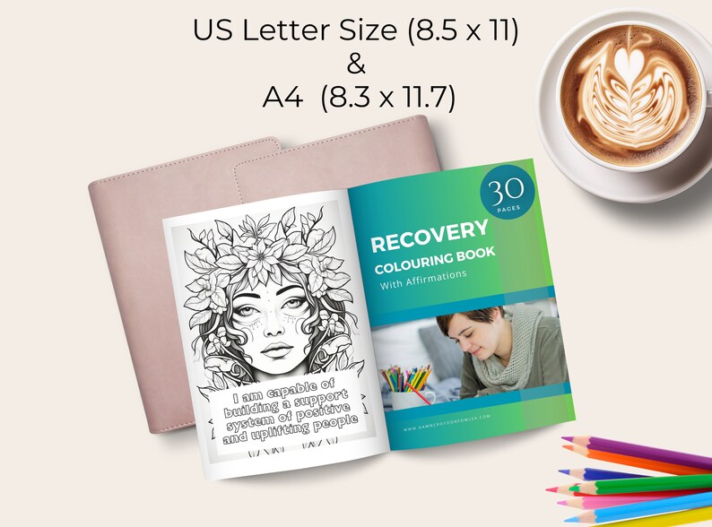 Recovery Coloring Books, Mindfulness Colouring Book, Mental Health Care ...