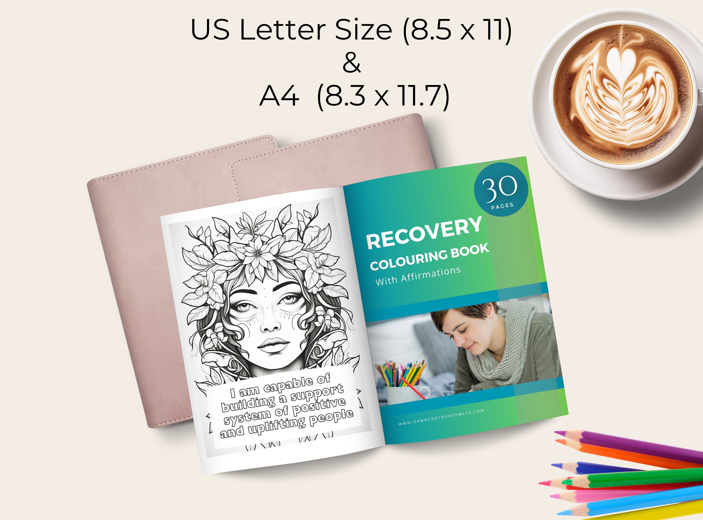 Recovery Coloring Books, Mindfulness Colouring Book, Mental Health Care ...