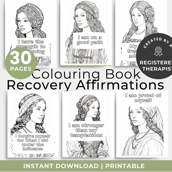 Recovery Coloring Pages - Etsy