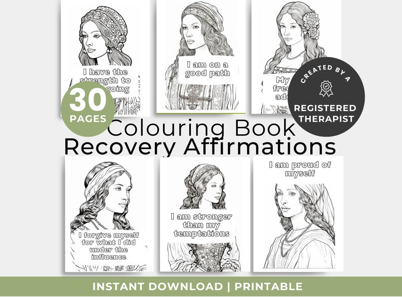 Recovery Coloring Pages, Sobriety Distraction Techniques, Mental Health ...