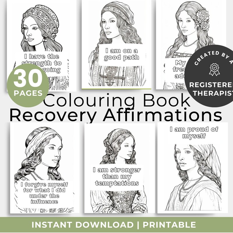 Recovery Coloring Pages - Etsy