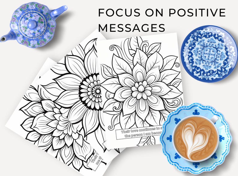 Grief Coloring Book, Bereavement Coloring Sheets, Grief Affirmations ...