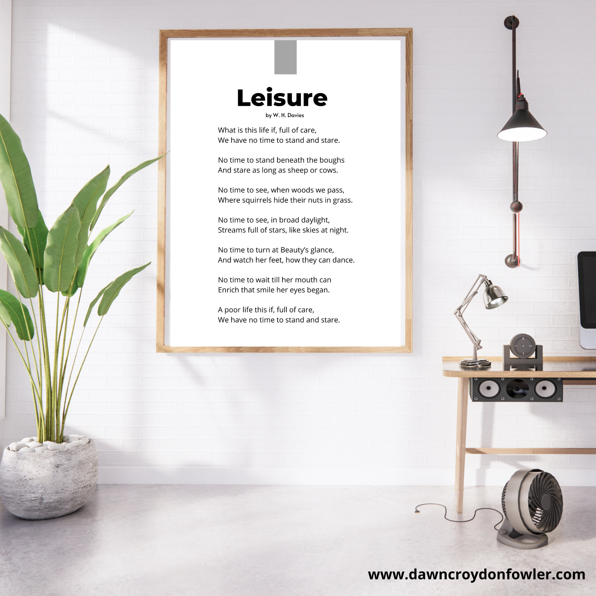 Leisure Poem William Henry Davies Leisure Poem Poster - Etsy UK