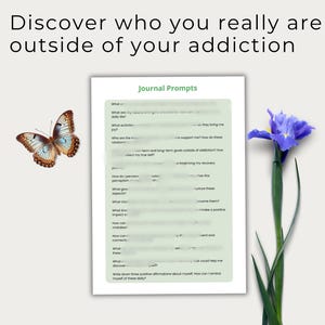 Addiction Worksheet, Who Am I Outside My Addiction, Self-esteem ...
