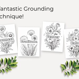 Mindfulness Indoor Plants Coloring Pages, Tool for Relaxation Stress ...
