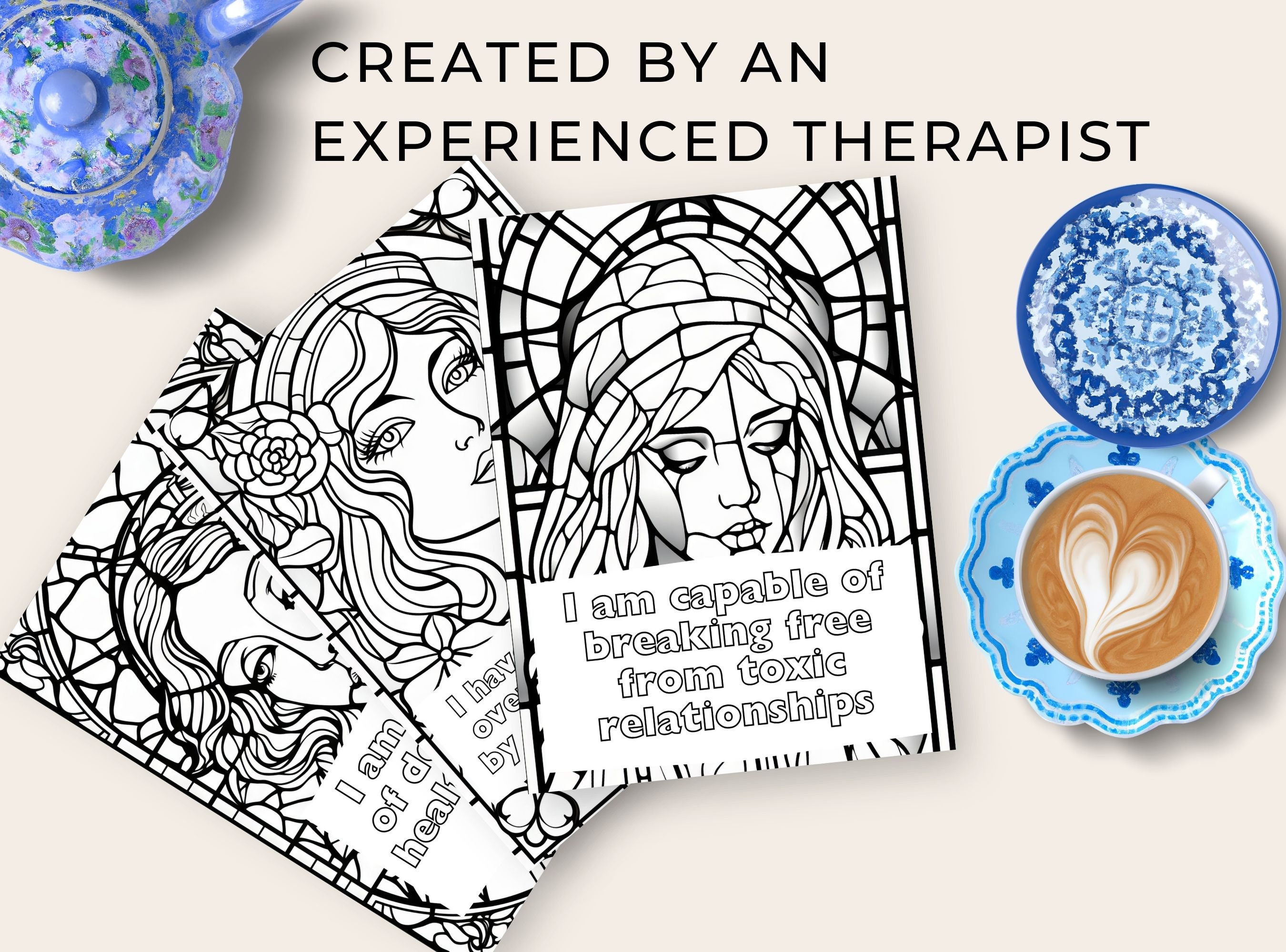 Addiction Recovery Coloring Pages, Mindfulness Colouring Book, Stain ...