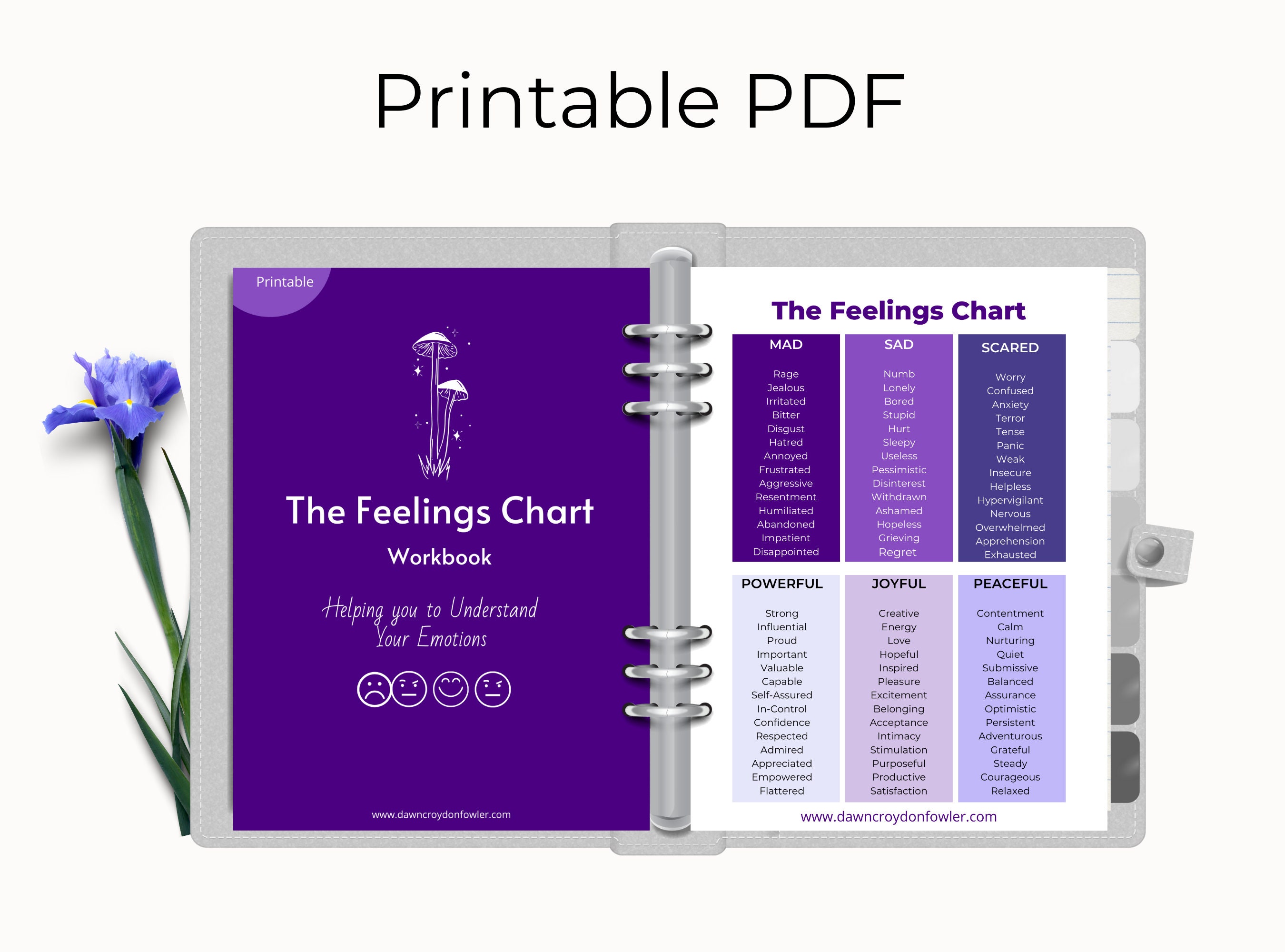 Feelings Chart, Emotional Regulation Tool, Feelings Printable ...