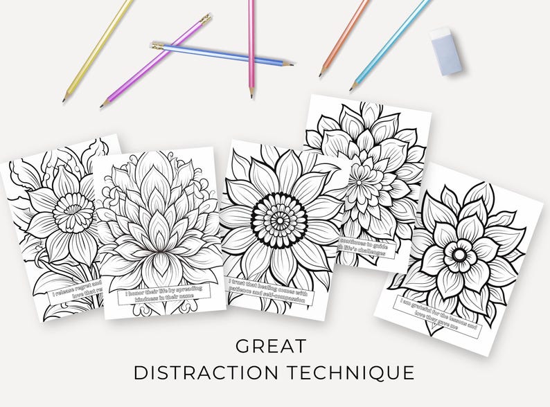 Grief Coloring Book, Bereavement Coloring Sheets, Grief Affirmations ...