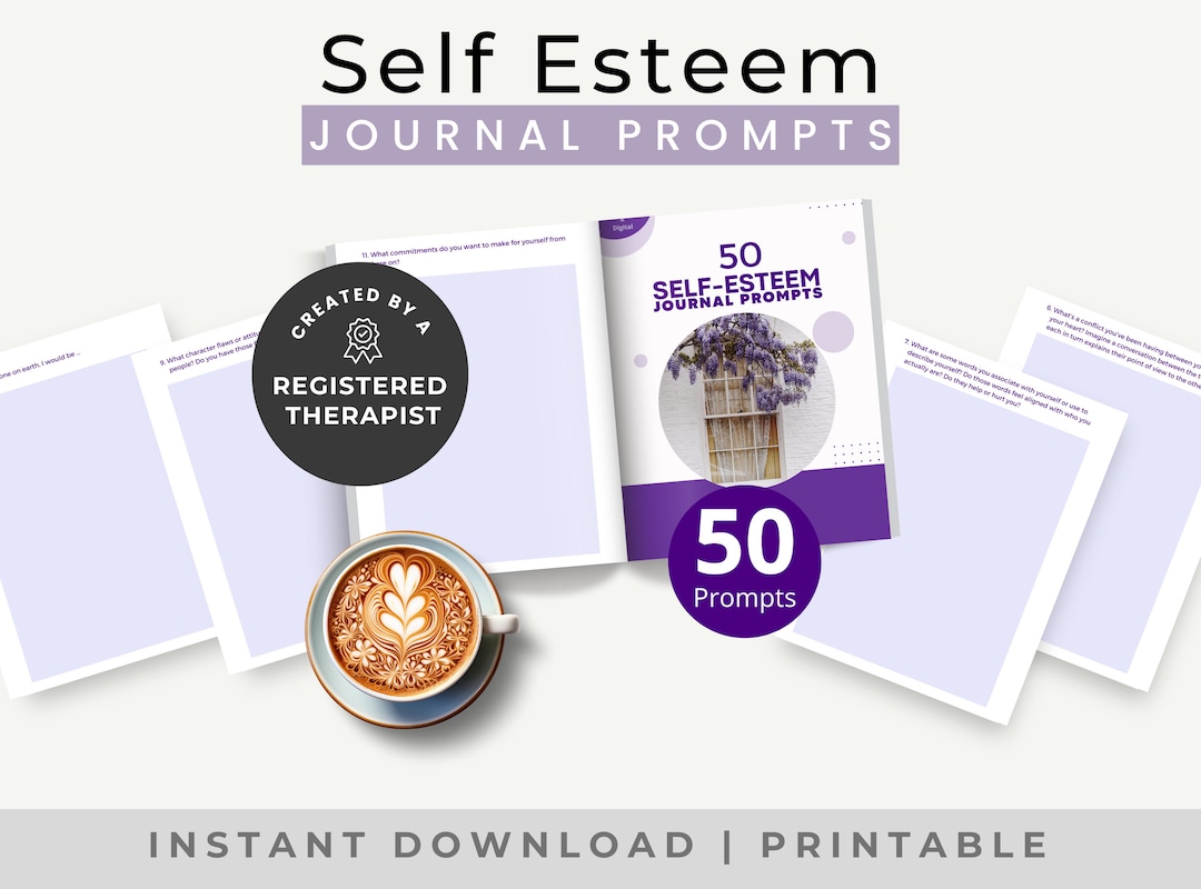 Self Esteem Journal Prompts, Self Confidence Prompts Notebook, Writing ...