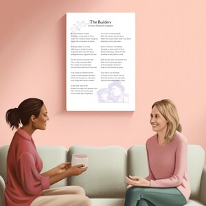 The Builders Poem Print, Henry Wadsworth Longfellow, Purple Wall Art ...