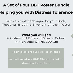 Dialectical Behavioral Therapy Poster, DBT Mindfulness Printable, Blue ...