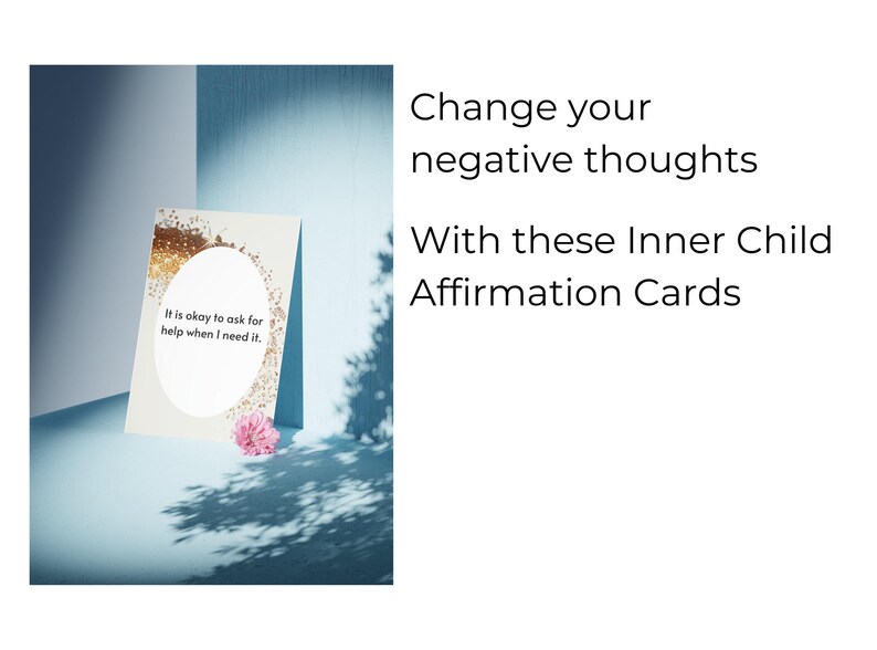 Inner Child Affirmation Cards, Trauma Therapy Affirmations, Self-talk ...