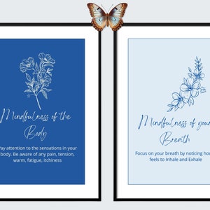 Dialectical Behavioral Therapy Poster, DBT Mindfulness Printable, Blue ...