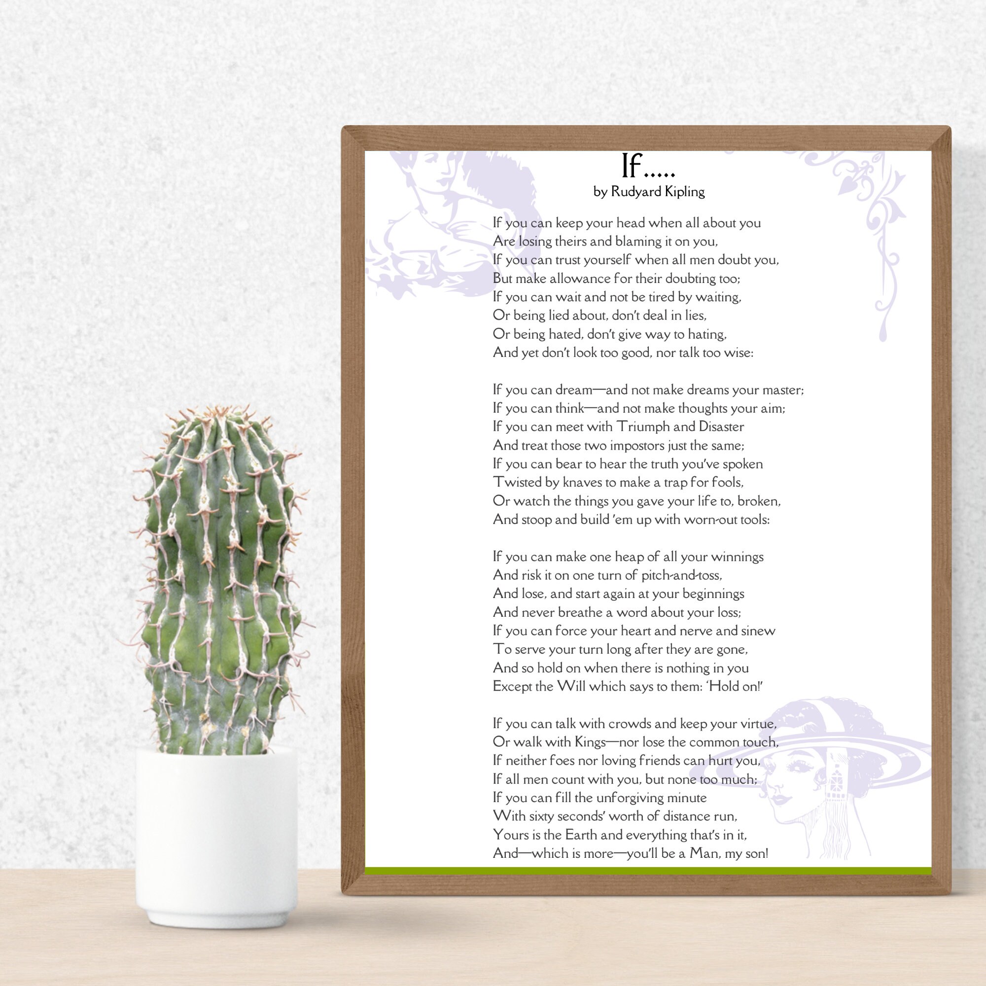If Poem by Rudyard Kipling If Poem PDF Poem for Dad Poetry - Etsy
