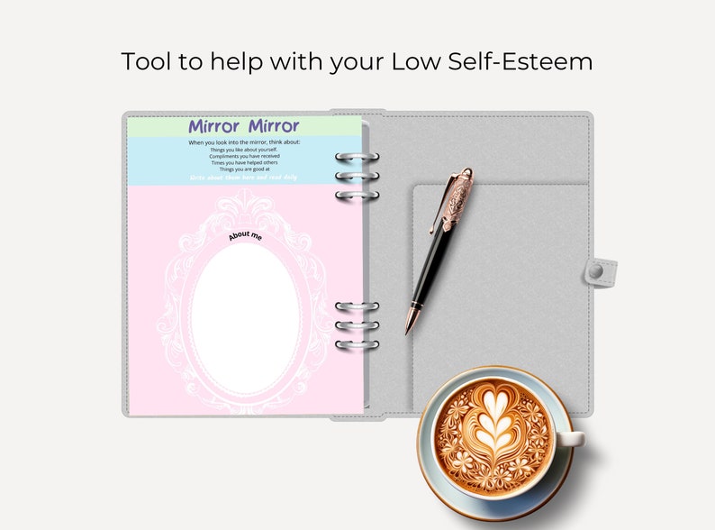 Self Esteem Activities for Teens, Pastel Mirror Mirror Worksheet ...