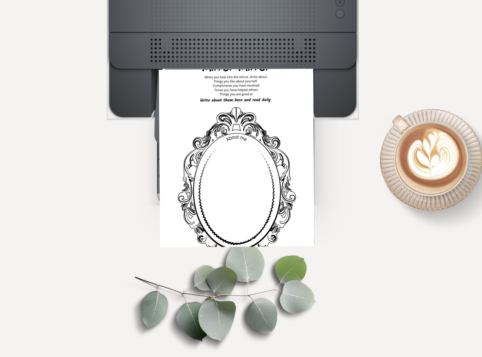 Self Esteem Therapy Worksheets Adult, Mirror Mirror Activity ...