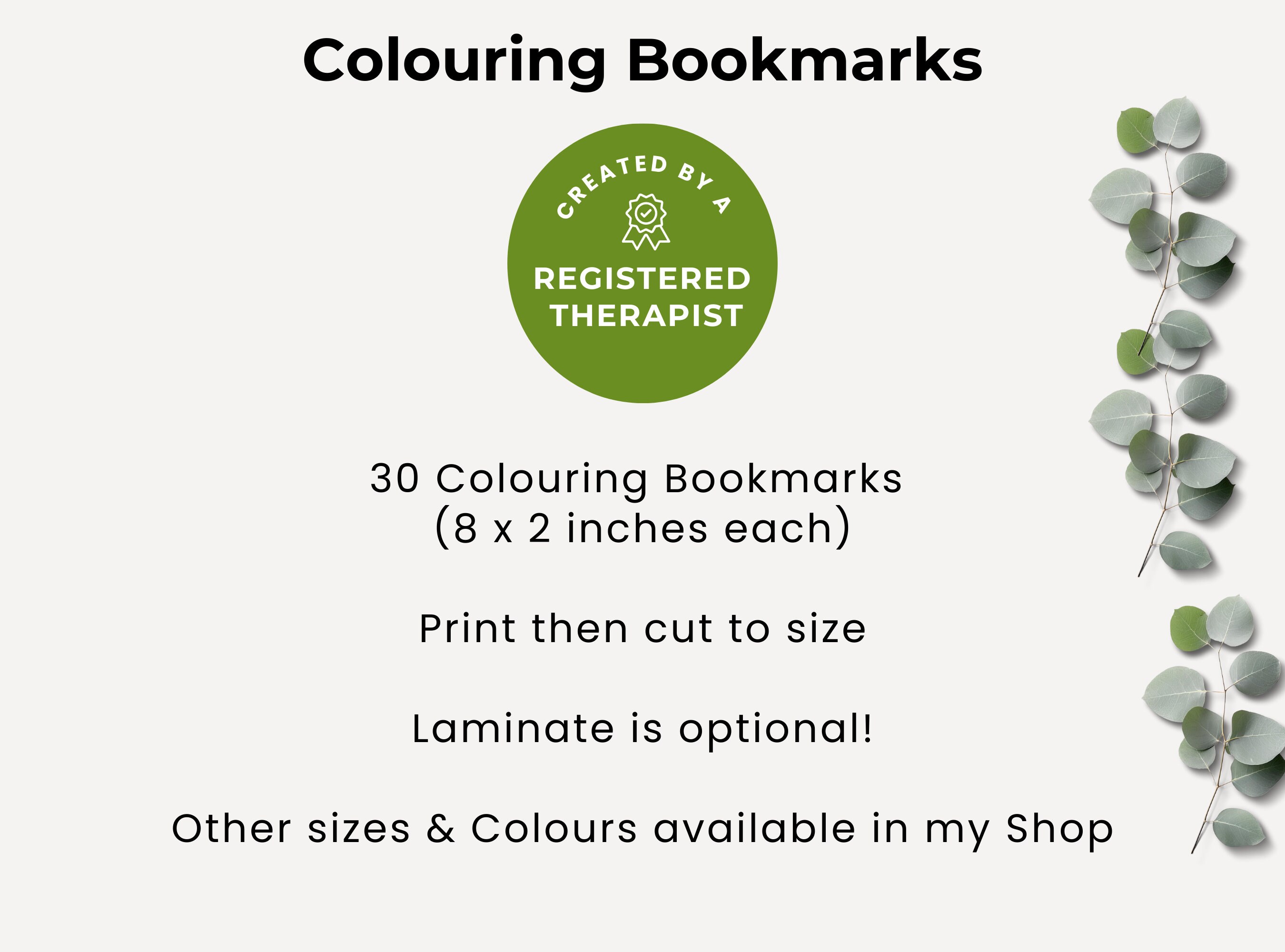 Floral Bookmarks to Color, Feathers & Flowers Colouring, Grounding ...