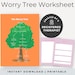 Worry Worksheet, Cbt Worksheets for Anxiety, Automatic Negative ...