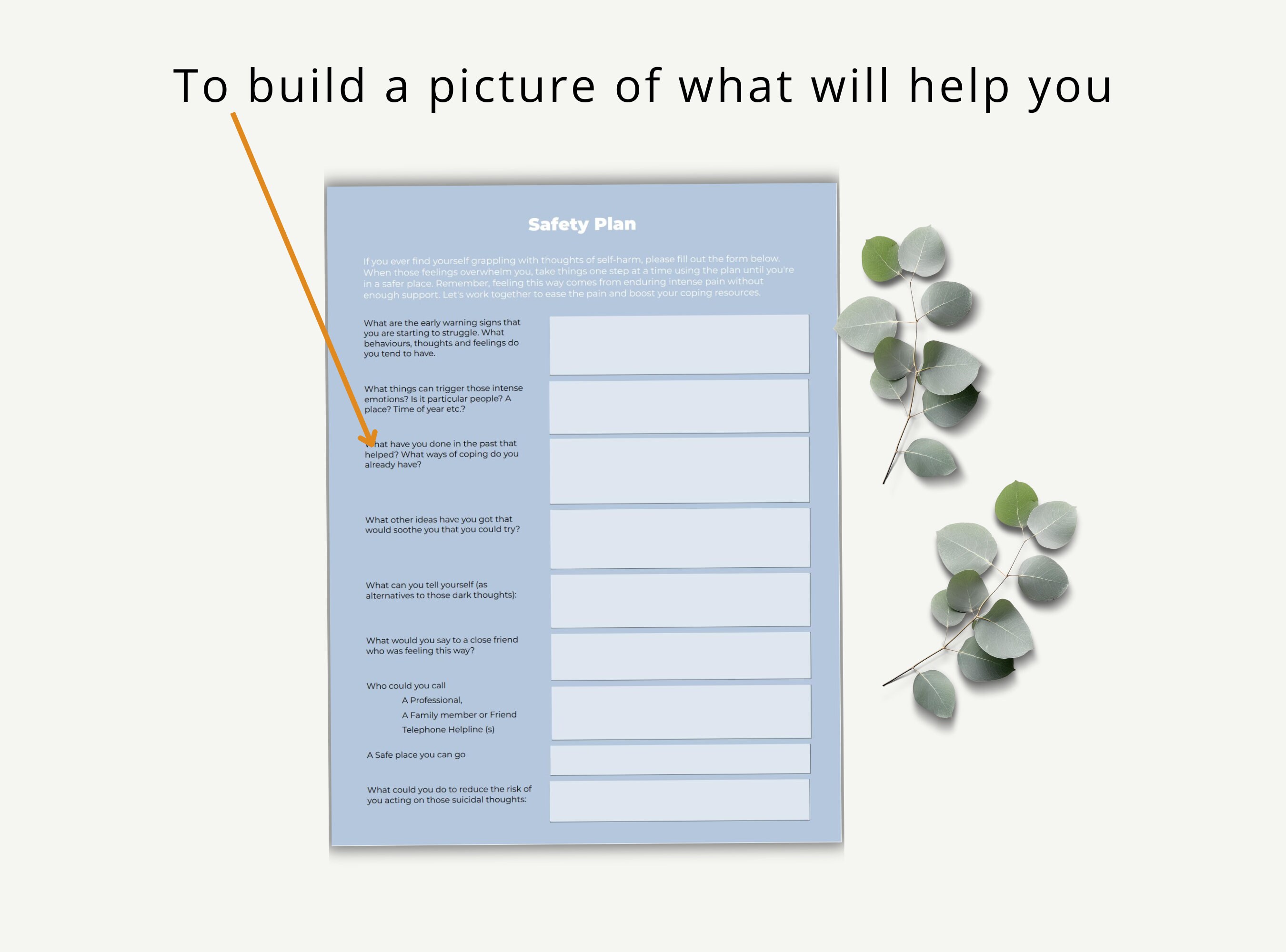 Crisis Safety Plan Sheets, Suicide Prevention Kit, Mental Health ...