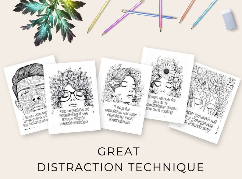 Recovery Coloring Books, Mindfulness Colouring Book With Affirmations ...