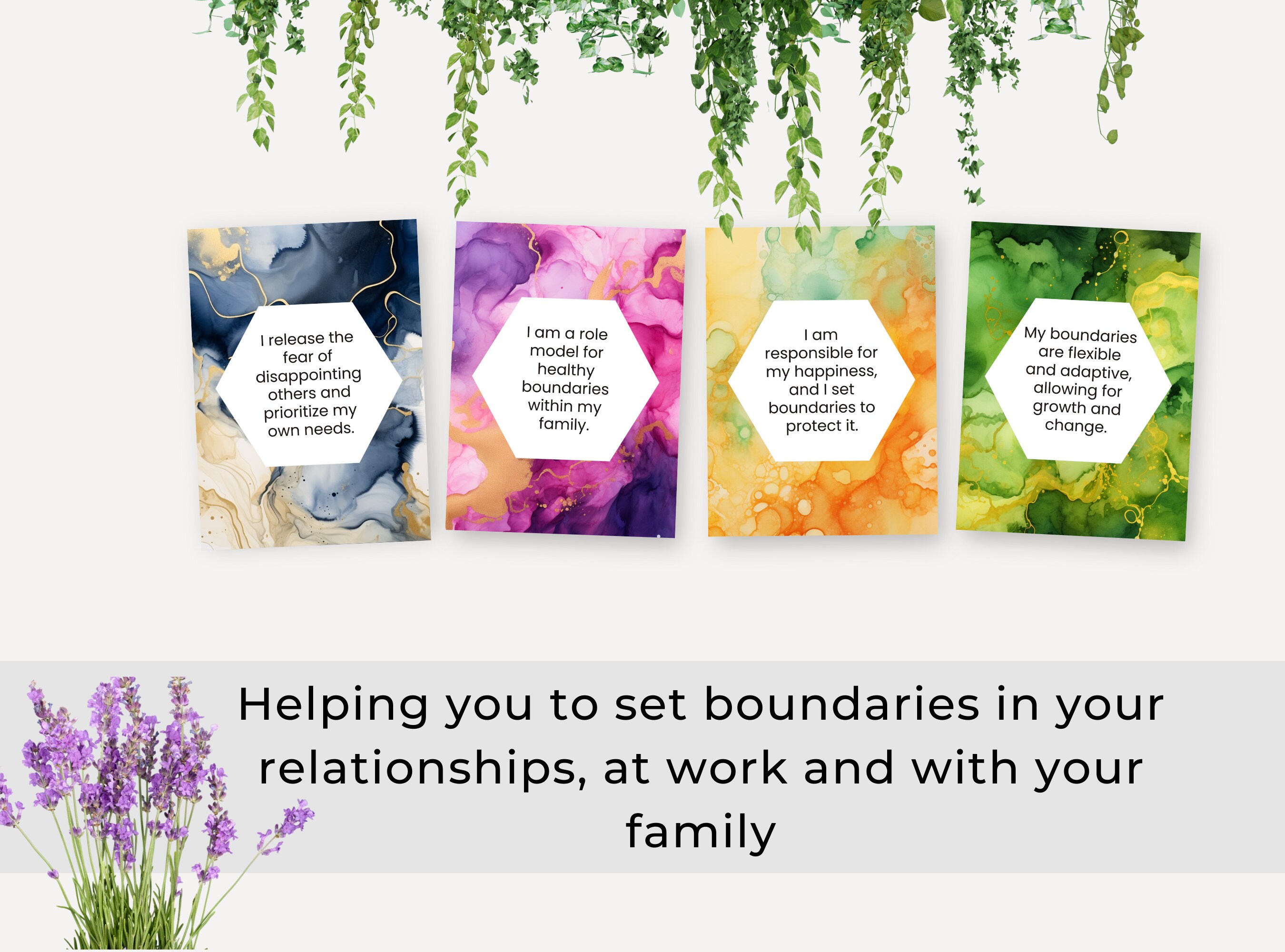 Boundaries Affirmation Cards, Boundaries Activities in Therapy ...